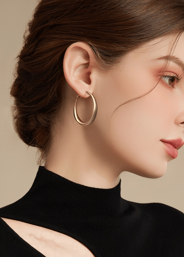 SATIN BUMP ORBIT PIERCED EARRINGS - Vera Lumina